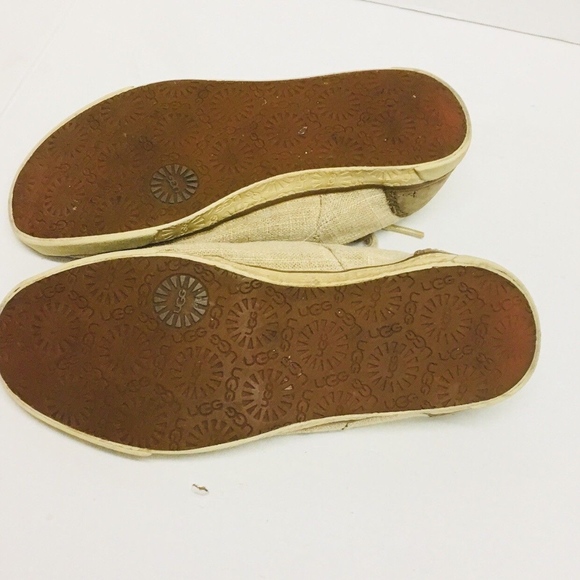 UGG | Shoes | Ugg Hally Brown Canvas Comfort Shoes W 65 | Poshmark
